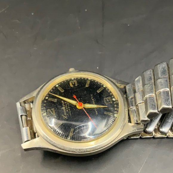 Lucerne | Accessories | Vintage Lucerne Watch 7j Automatic Black Dial ...